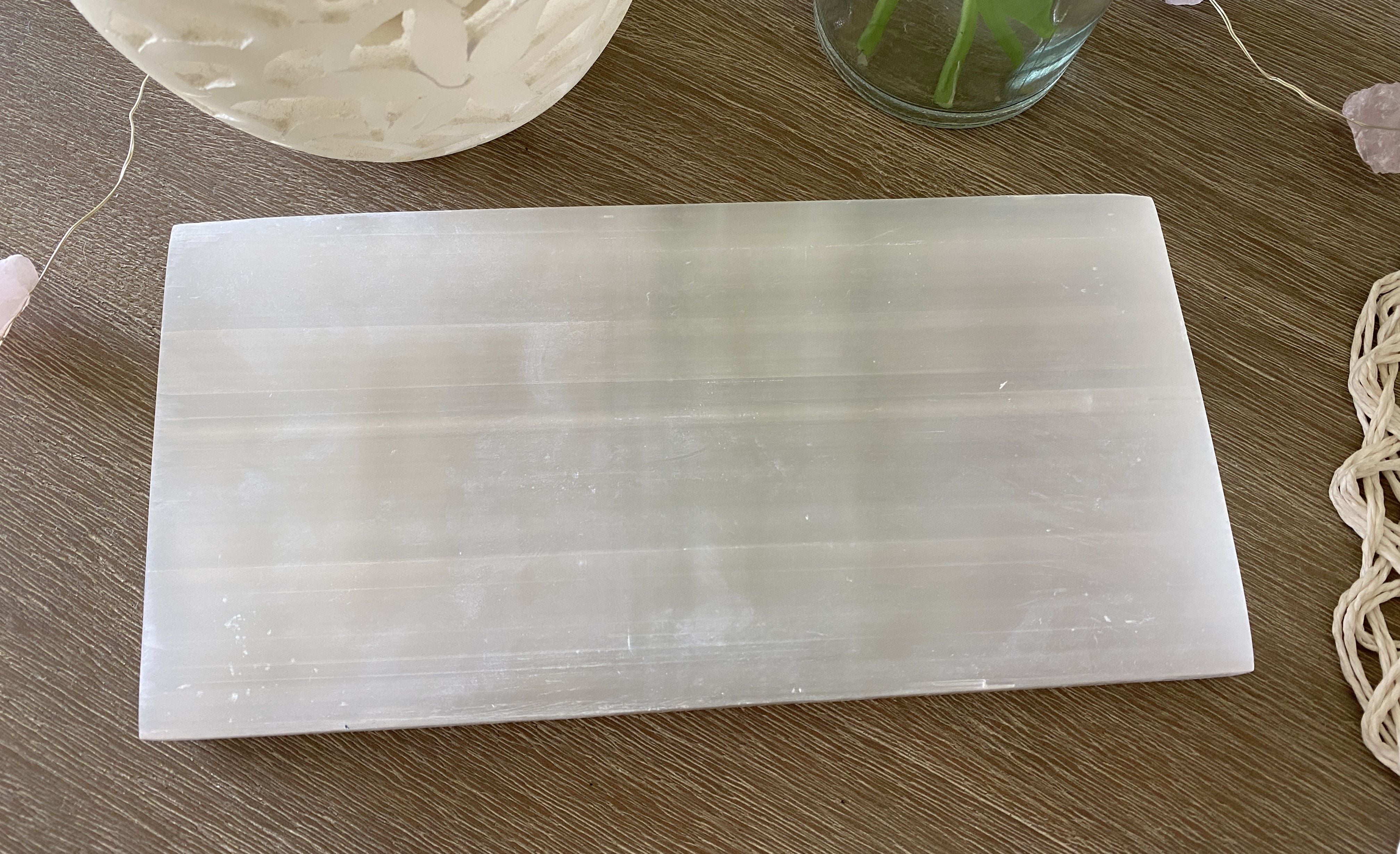 Selenite Large Rectangle Plate | Harlow & Harmony